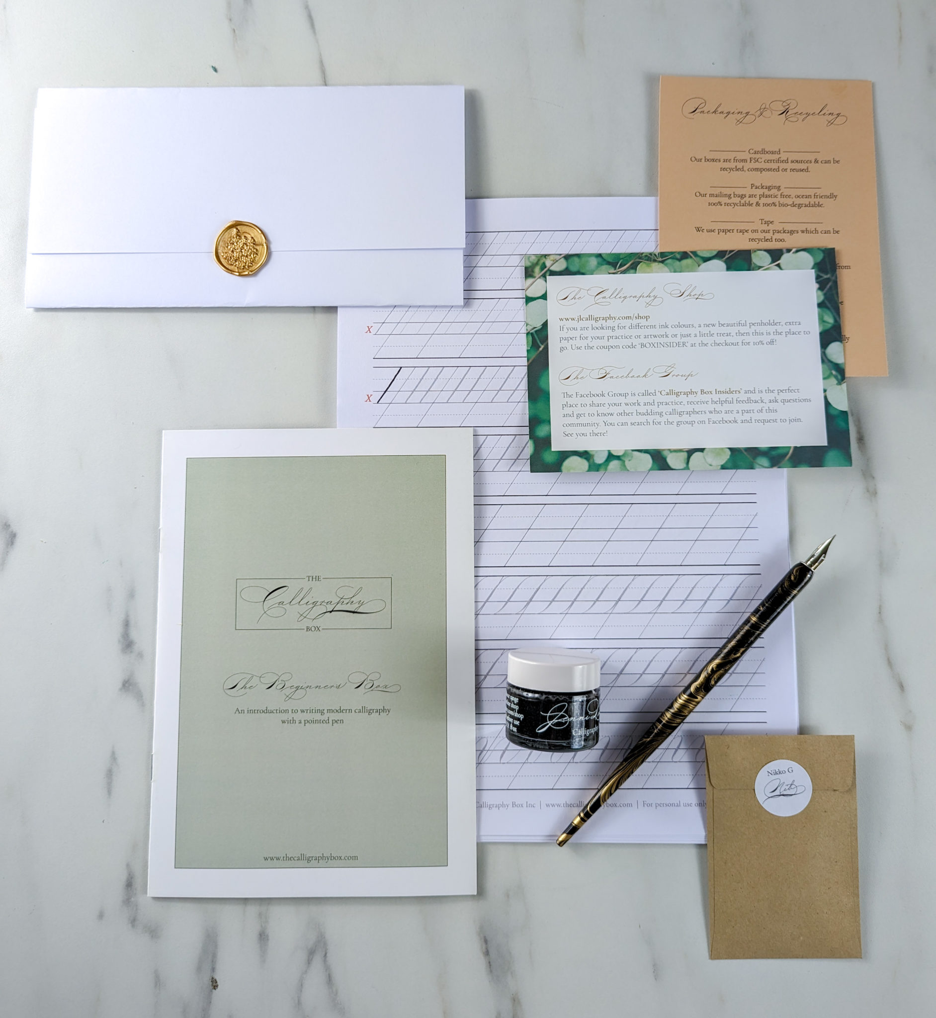 Yes, lefties can write calligraphy too! - thecalligraphybox.com